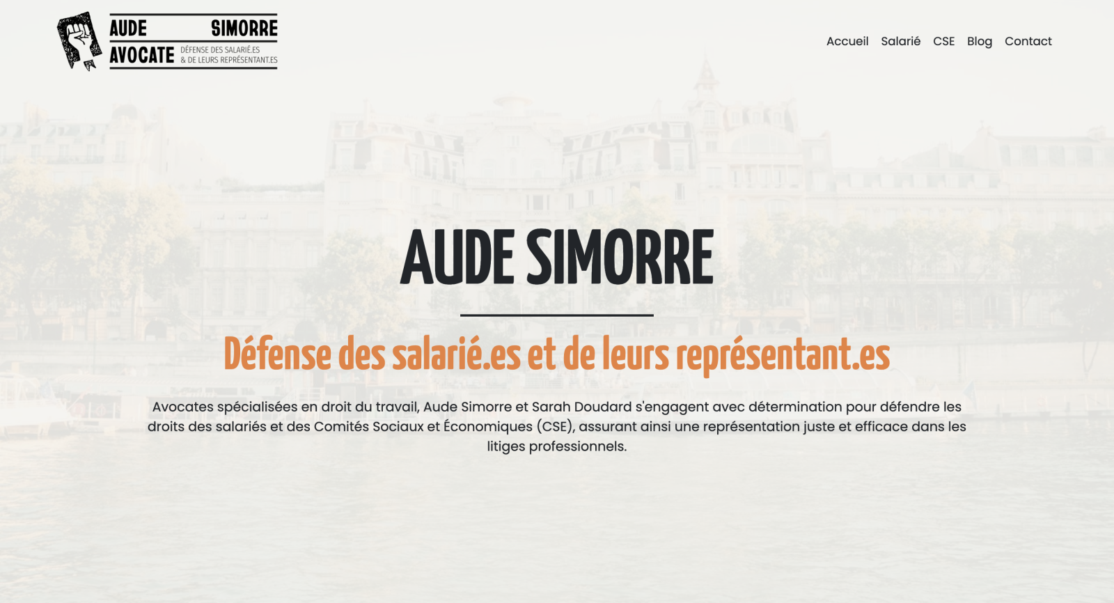 Aude Simorre, Avocate en défense des salariés et des CSE à Paris